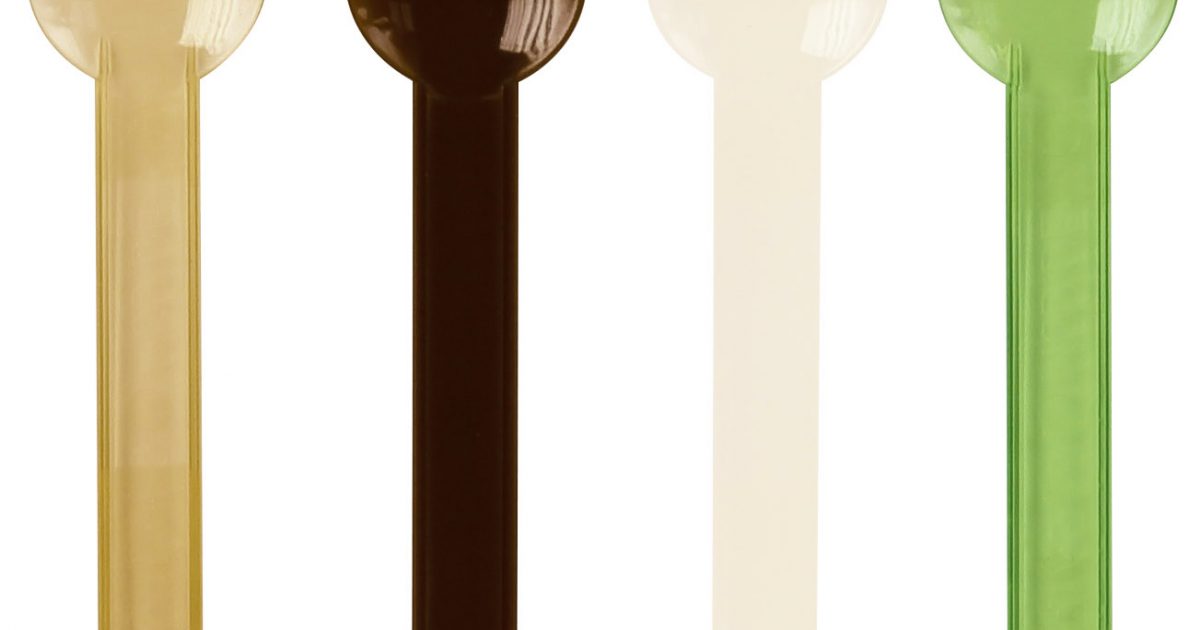 Compostable Mixed Coloured Spoons | Antonelli