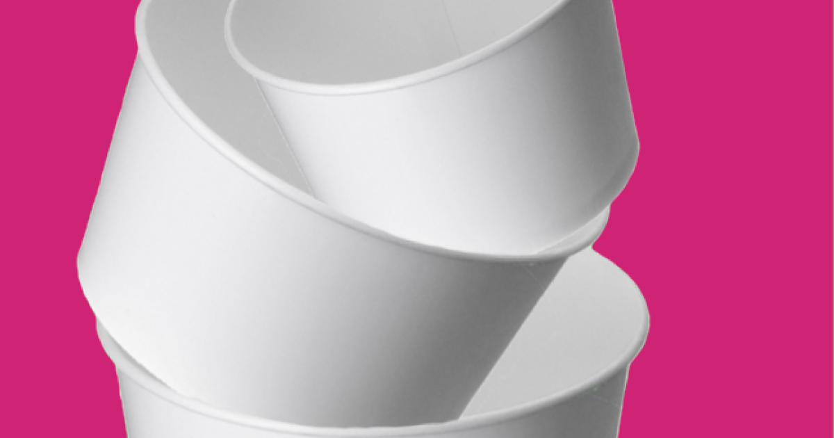 Plain White Paper Tub Large | Antonelli